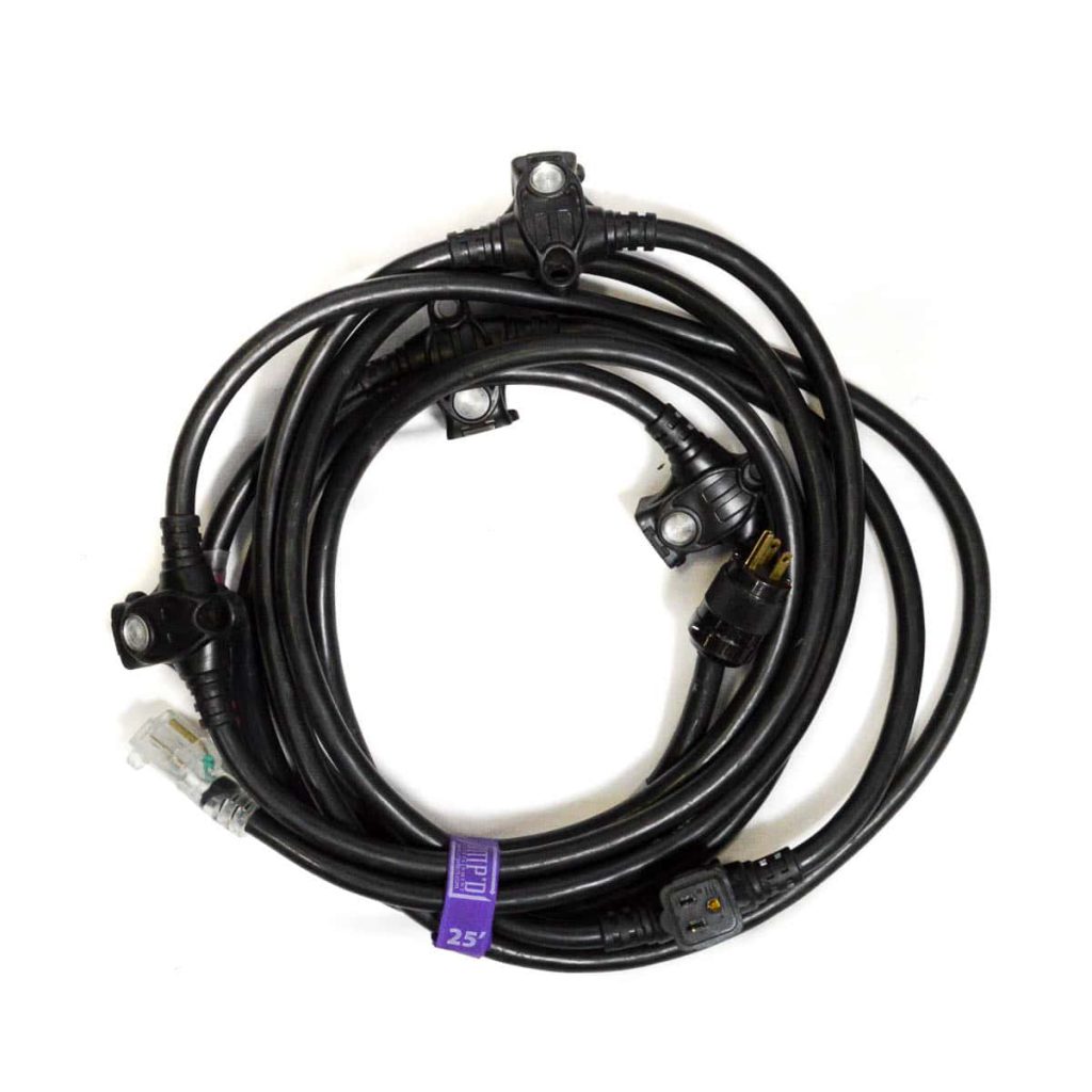 MULTI TAP EDISON CABLE - 25ft - AMP'D Entertainment Inc.