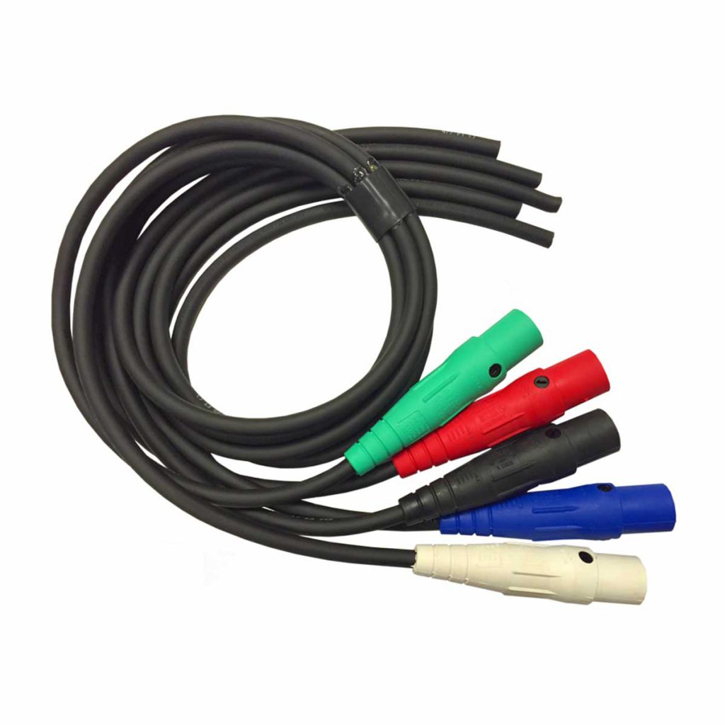 5-WIRE #2 CAM LOCK TAIL SET - 15ft - AMP'D Entertainment Inc.