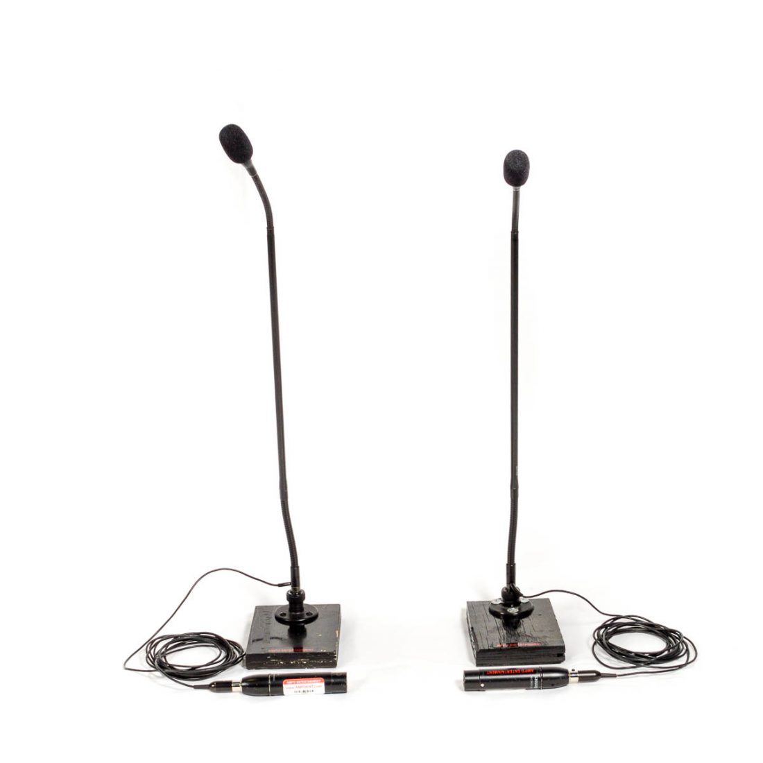 DUAL SHURE MX418 LOW PROFILE PODIUM MIC KIT - AMP'D Entertainment Inc.