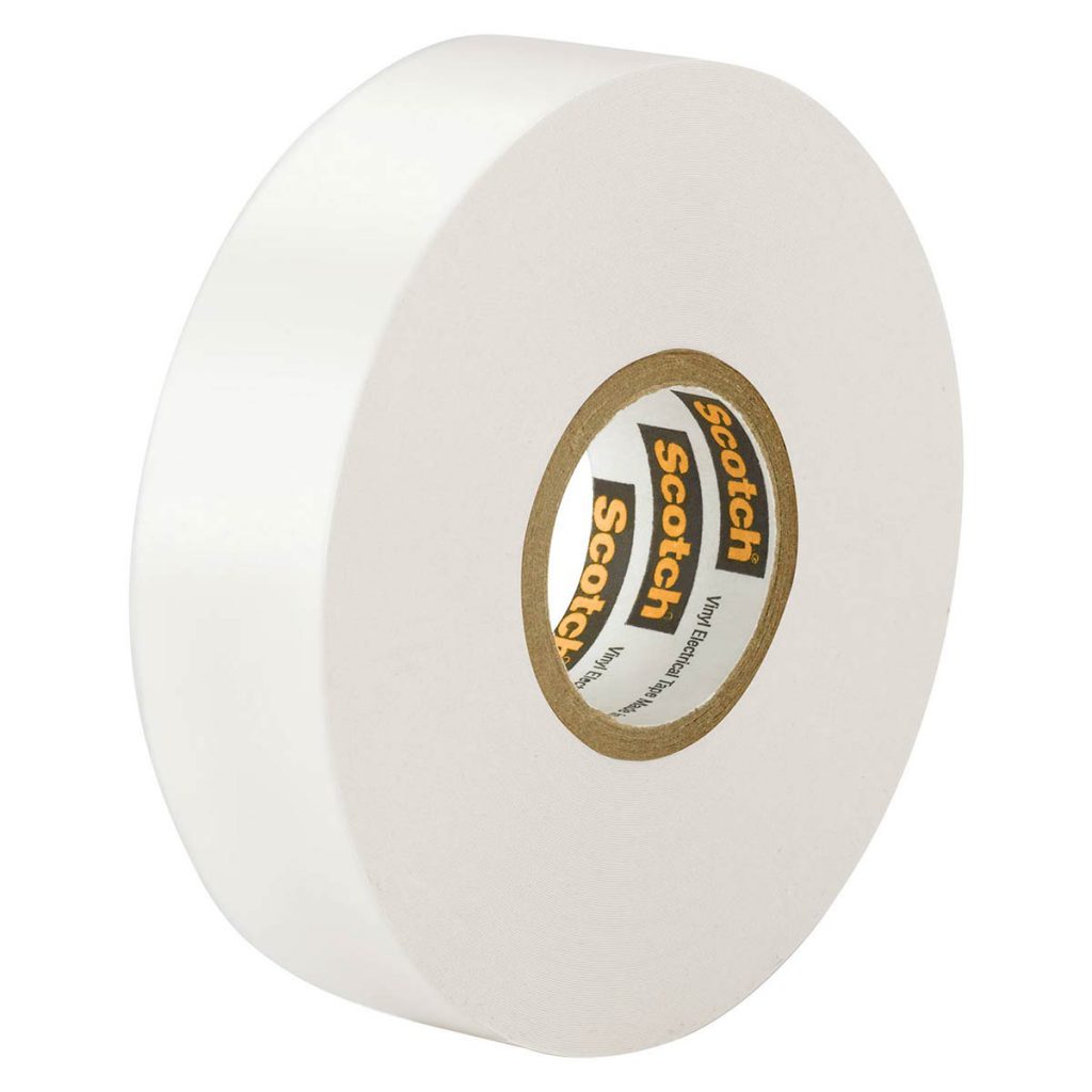 WHITE VINYL ELECTRICAL TAPE - AMP'D Entertainment Inc.